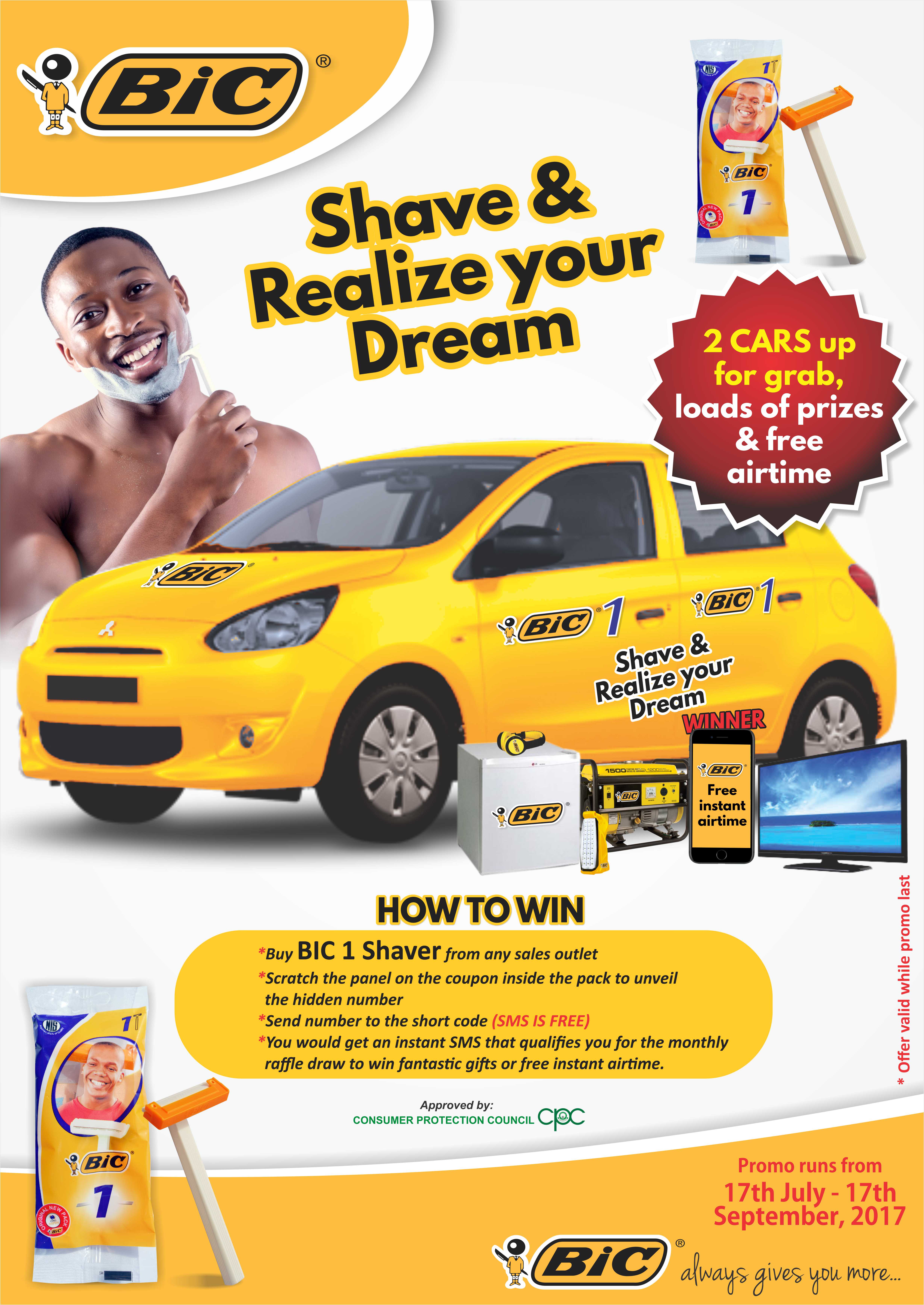 BIC 1 Shaver Consumer Promo Kicks Off to Reward Consumers ...